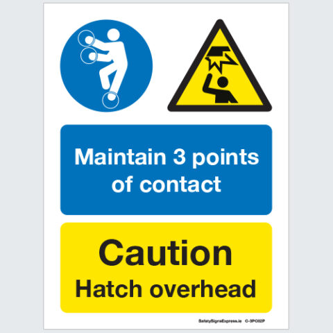 3 Points of Contact / C-3PC02P - Safety Signs Express