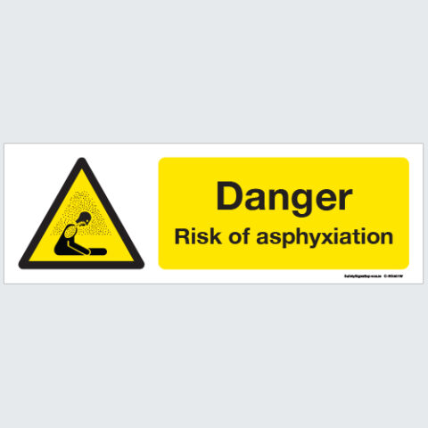 Risk of Asphyxiation / C-ROA01W - Safety Signs Express