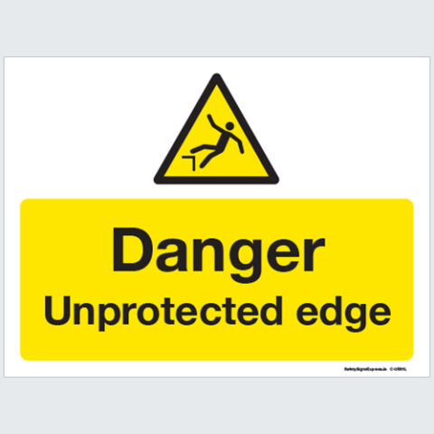 Unprotected Edge / C-UE01L - Safety Signs Express