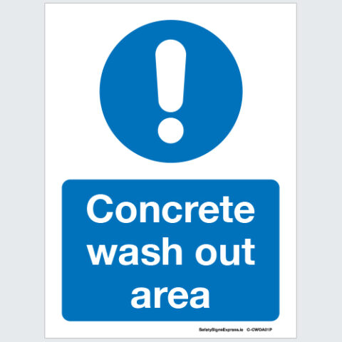 Concrete Wash Out Area / C-CWOA01P - Safety Signs Express