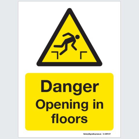 Danger Opening in Floors / C-EH01P - Safety Signs Express