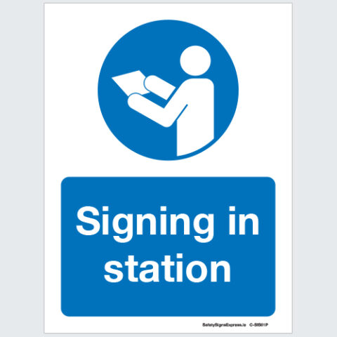 Signing In Station / C-SIS01P - Safety Signs Express